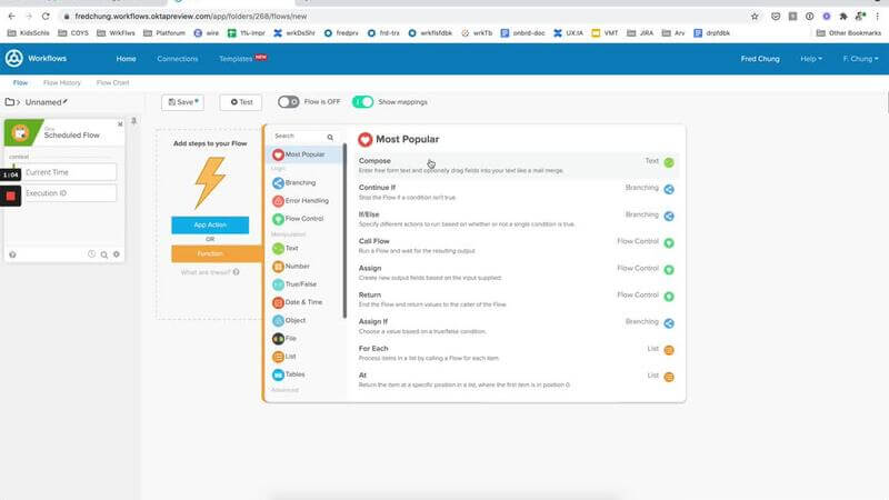 Building your first flow: Hello World | Okta