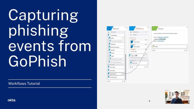 Workflows Tutorial: Capture phishing events from GoPhish | Okta Workflows Tutorial: Capture phishing events from GoPhish | Okta